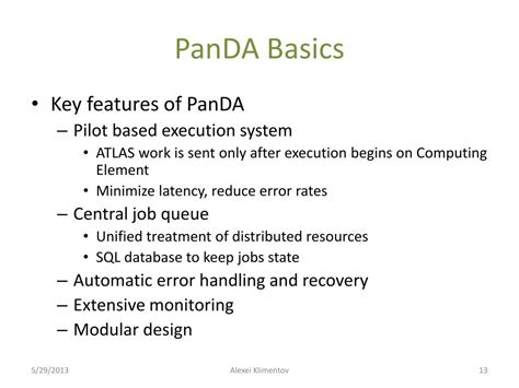 Ppt Extending The Atlas Panda Workload Management System For New Big Data Applications Xldb