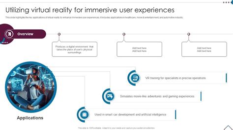 Utilizing Virtual Reality For Immersive User Experiences Extended Reality Spectrum Bridging Tc