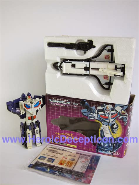 Heroic Decepticon Takara Transformers Fight Super Robot Lifeform 48 Astrotrain White Mib