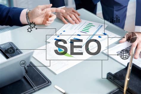 Seo Search Engine Optimization Digital Marketing And Internet Technology Concept On Blurred