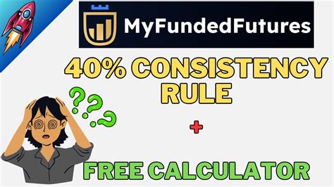 myfundedfutures consistency rule free consistency rule calculator youtube