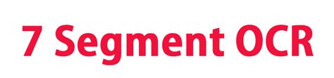 7 Segment Ocr An Lab