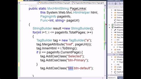 60 asp net mvc course bookstore real application coding the html helper method youtube