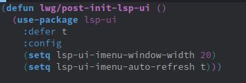 spacemacs安装lsp ui master分支最新代码编译版本lsp ui imenu无法自动刷新 Spacemacs