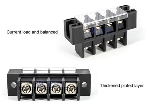 Panel Feed Through Terminal Block 2 Pin 100a 600v Black Renhotec Ev