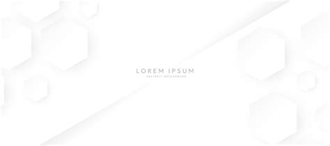 Premium Vector Hexagonal Abstract White Background Modern Minimalist Hexagonal Geometric