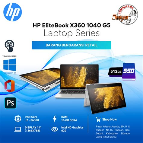Jual Laptop Hp Elitebook X G I Gen Ram Gb Ssd Gb Barang Superr Shopee Indonesia