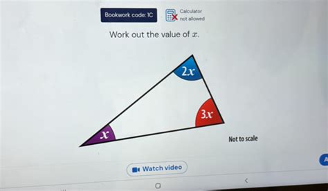Bookwork Code Ic Calculator Not Allowed Work Studyx