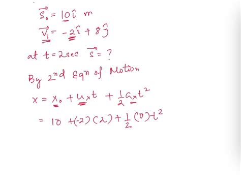 SOLVED Question A Particle Moves In The XY Plane With A Constant Acceleration Given By A