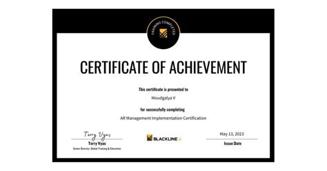 moudgalya a v on linkedin ar management implementation certification moudgalya v blackline u