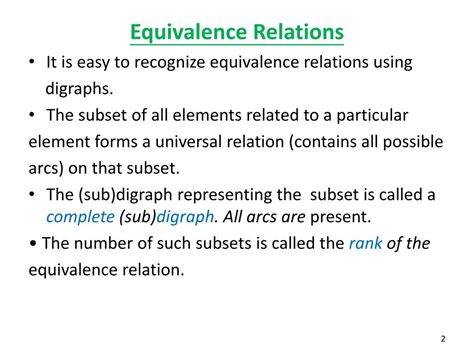 PPT Equivalence Relations PowerPoint Presentation Free Download ID