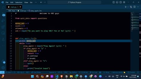 Created A Fun And Functional Project Using Kbc By Rupayan Rupayan Dey