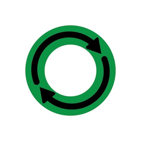 순환 회전 재활용 반복 갱신 아이콘 프리미엄 벡터