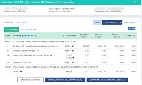 What Is Gstr2A Format Due Date Reconciliation