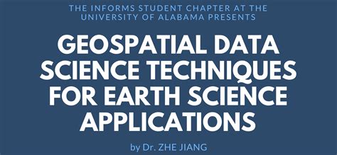 Geospatial Data Science Techniques For Earth Science Applications The