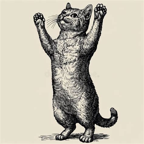 Standing Cat Drawing