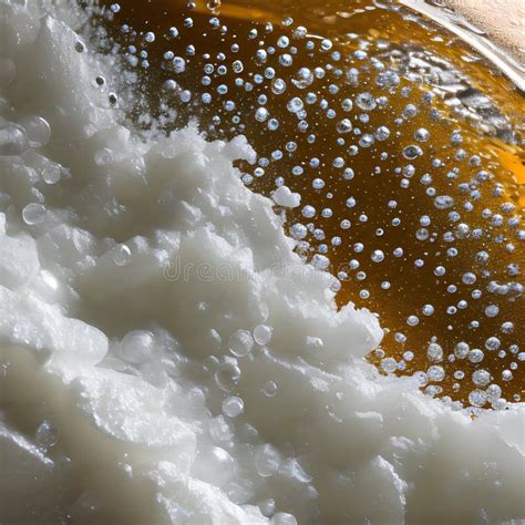 A Bubbly And Frothy Texture With Beer And Whipped Cream1 Generative Ai Stock Illustration