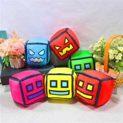 Geometry Dash Plush Geometry Sprint Game Plush Toy Doll Pillow For T