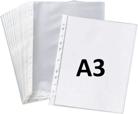 Sheet Protector A3 10pcs Pkt Vertical Horizontal Lazada Singapore