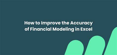 Elevate Financial Modeling Precision In Excel A Complete Guide