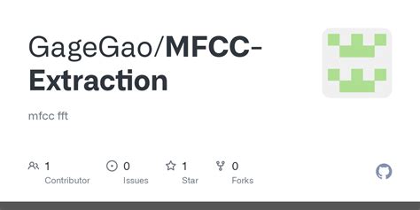 GitHub GageGao MFCC Extraction Mfcc Fft