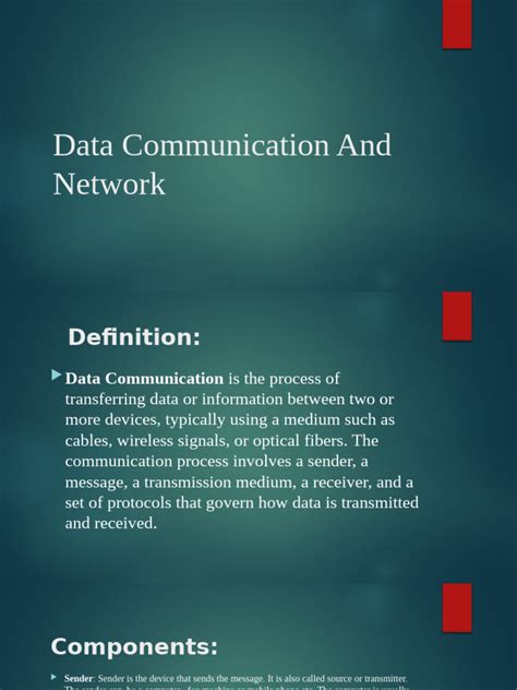 Data Communication And Network Pdf Computer Network Transmission