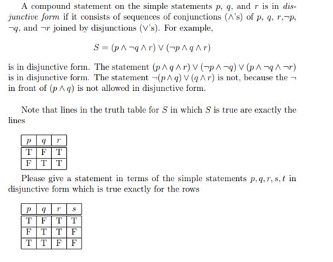 Solved A Compound Statement On The Simple Statements P Q Chegg