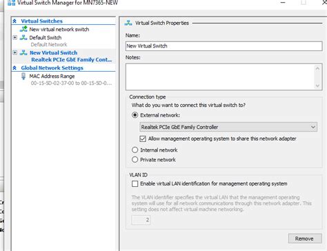 No Vms Created In Hyper V Will Receive Internet Connection