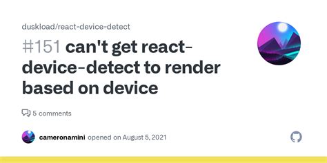 can t get react device detect to render based on device · issue 151