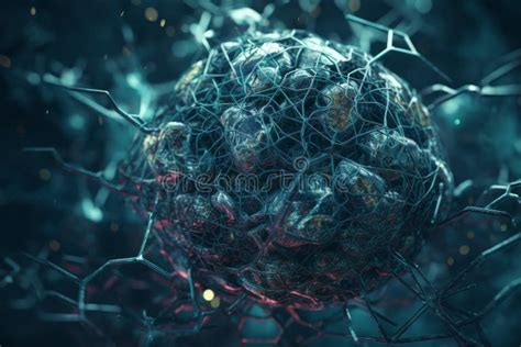 Structure Neural Molecule Network Generate Ai Stock Illustration