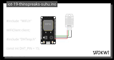 Iot 19 Thinspreaks O Wokwi Arduino And Esp32 Simulator