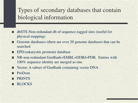 Ppt Module 2 Sequence Dbs And Similarity Searches Powerpoint Presentation Id 4055380