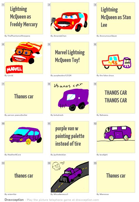 Lightning Mcqueen As Freddy Mercury Drawception