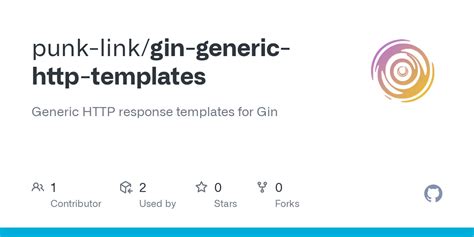 Github Punk Linkgin Generic Templates Generic Response Templates For Gin