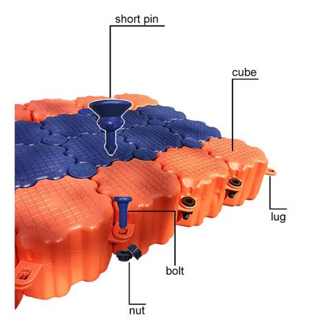 Marine Modular Floating Bridge Pontoon Dock Water House Yacht Marina Pontoon Block