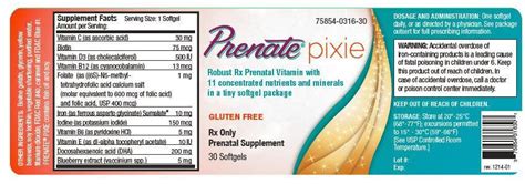 Prenate Pixie Fda Prescribing Information Side Effects And Uses