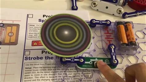 snap circuits skill builder spinning rings youtube