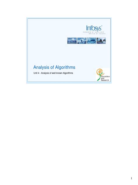 Aoa Analysis Of Well Known Algorithms Pdf Computational Science