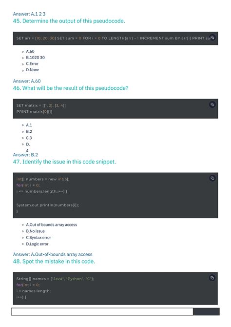 Java Mcq Questions And Answers Pdf By Scholarhat Pdf Programming Languages Computing