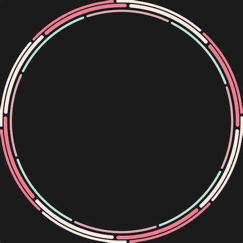 Premium Vector Colorful Outline Circle Frame
