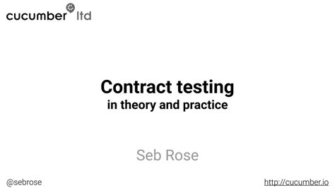 Contract Testing And Pact Pdf Business Business And Finance