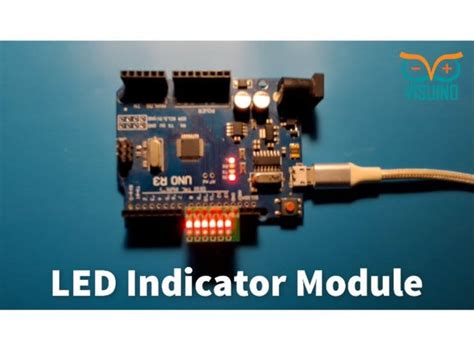 Led Indicator Module Light Effects Using Visuino
