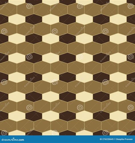 Seamless Hexagons Pattern Cartoon Vector 146618957