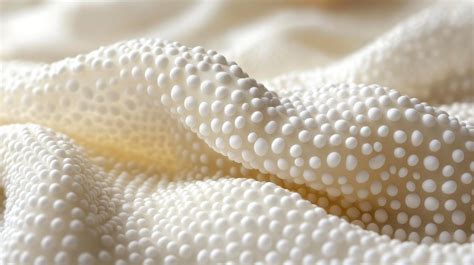 Abstract White Fabric With Bumpy Texture Premium Ai Generated Image
