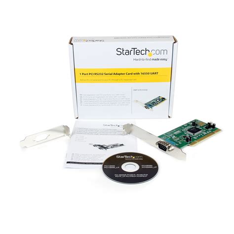 1 Port Pci Rs232 Serial Adapter Card With 16550 Uart Bci Imaging Supplies