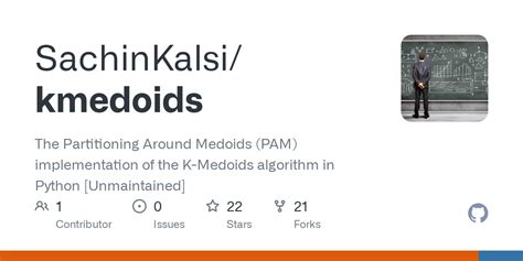 Github Sachinkalsikmedoids The Partitioning Around Medoids Pam