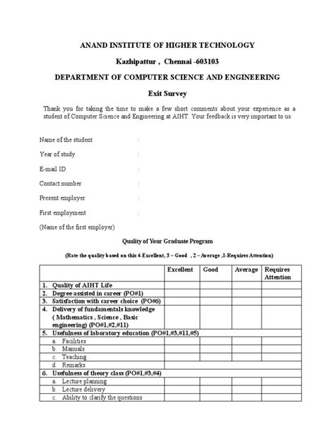 Anand Institute Of Higher Technology Kazhipattur Chennai 603103