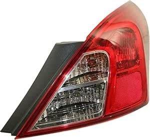 Tail Light Assembly Passenger Side Red Clear Lens With Bulb