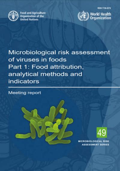 Microbiological Risk Assessment Of Viruses In Foods Part 1 Food Attribution Analytical
