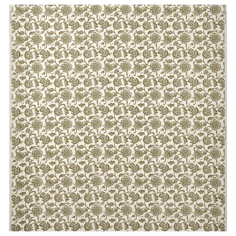 JUNIMAGNOLIA fabric, natural/green, 150 cm - IKEA